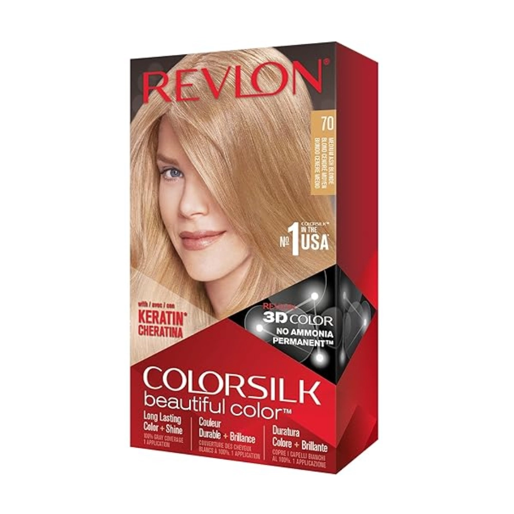 Revlon Permanent Hair Color, Permanent Hair Dye, Colorsilk with 100% ...