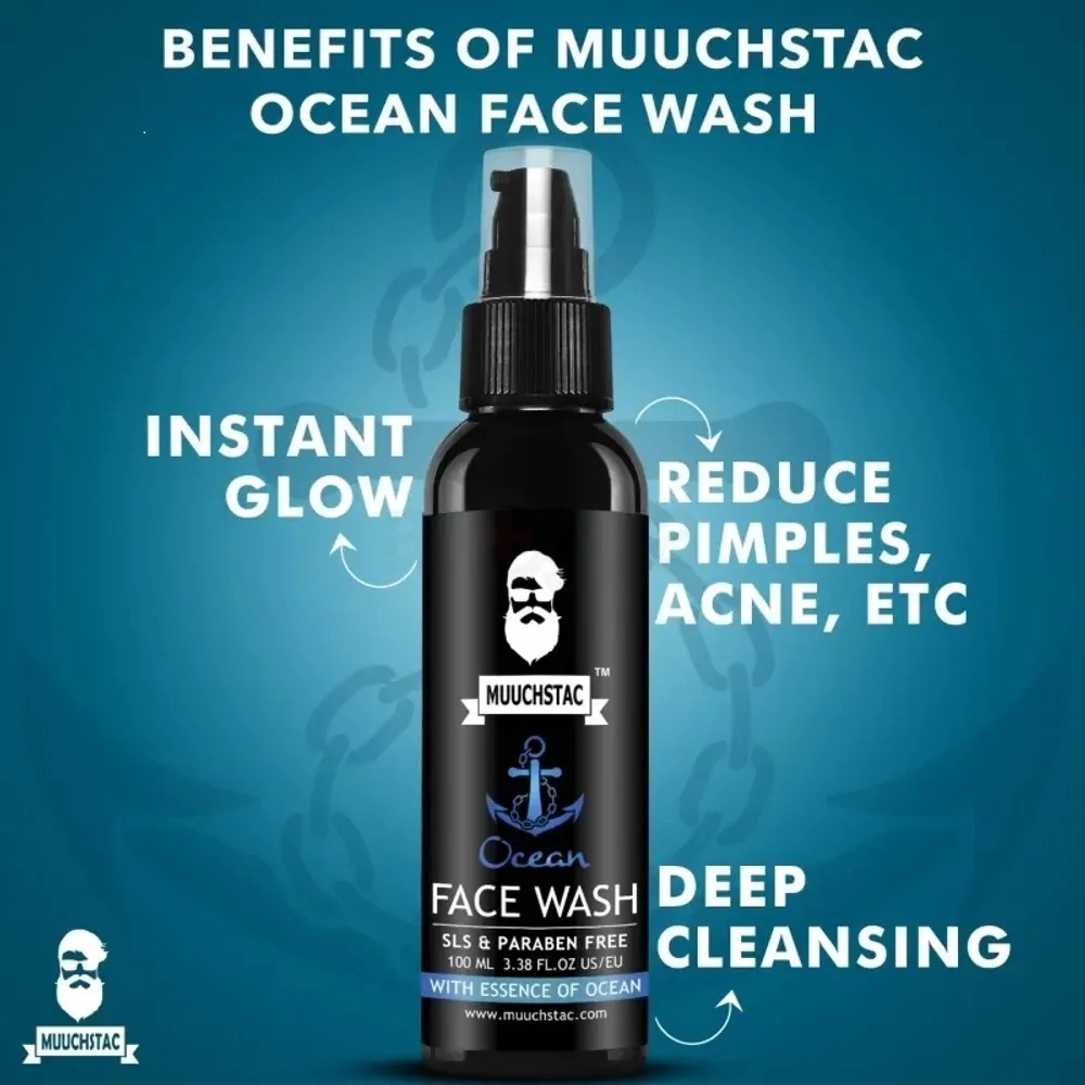Muuchstac Ocean Face Wash For Man - 100 ml