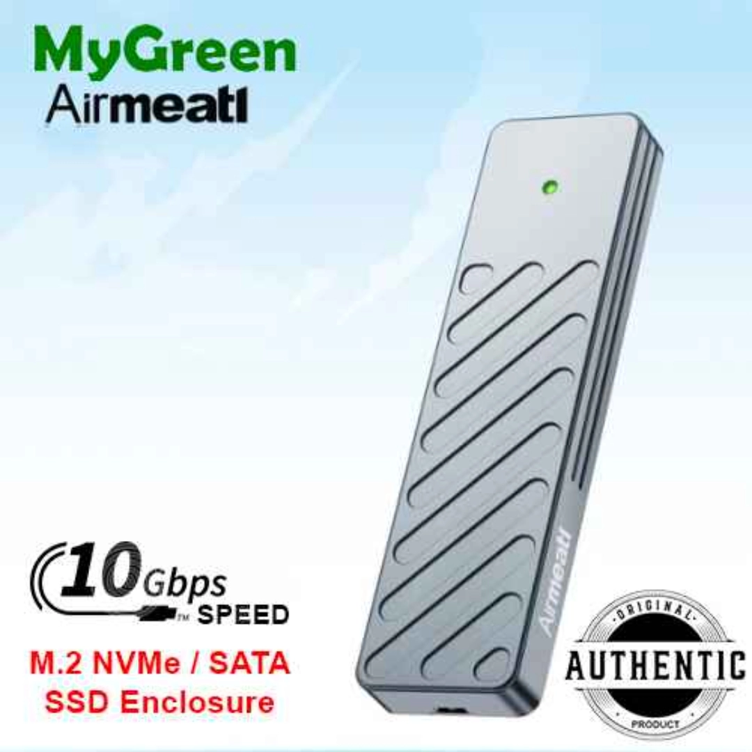 MyGreen AirMetal AM-SE803 M.2 NVMe Sata SSD Enclosure Adapter Case ...