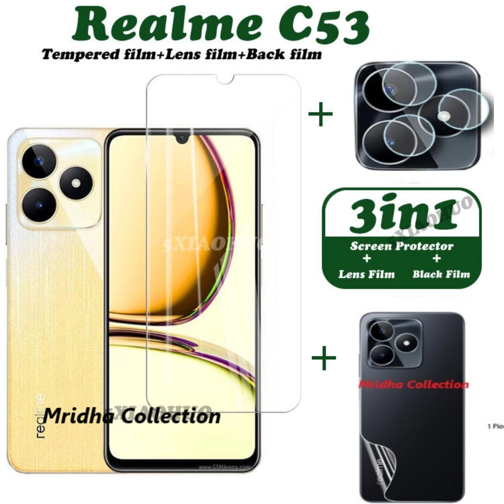 3in1 Protector Combo Pack for Realme C53 (RMX3760) (Clear Screen ...