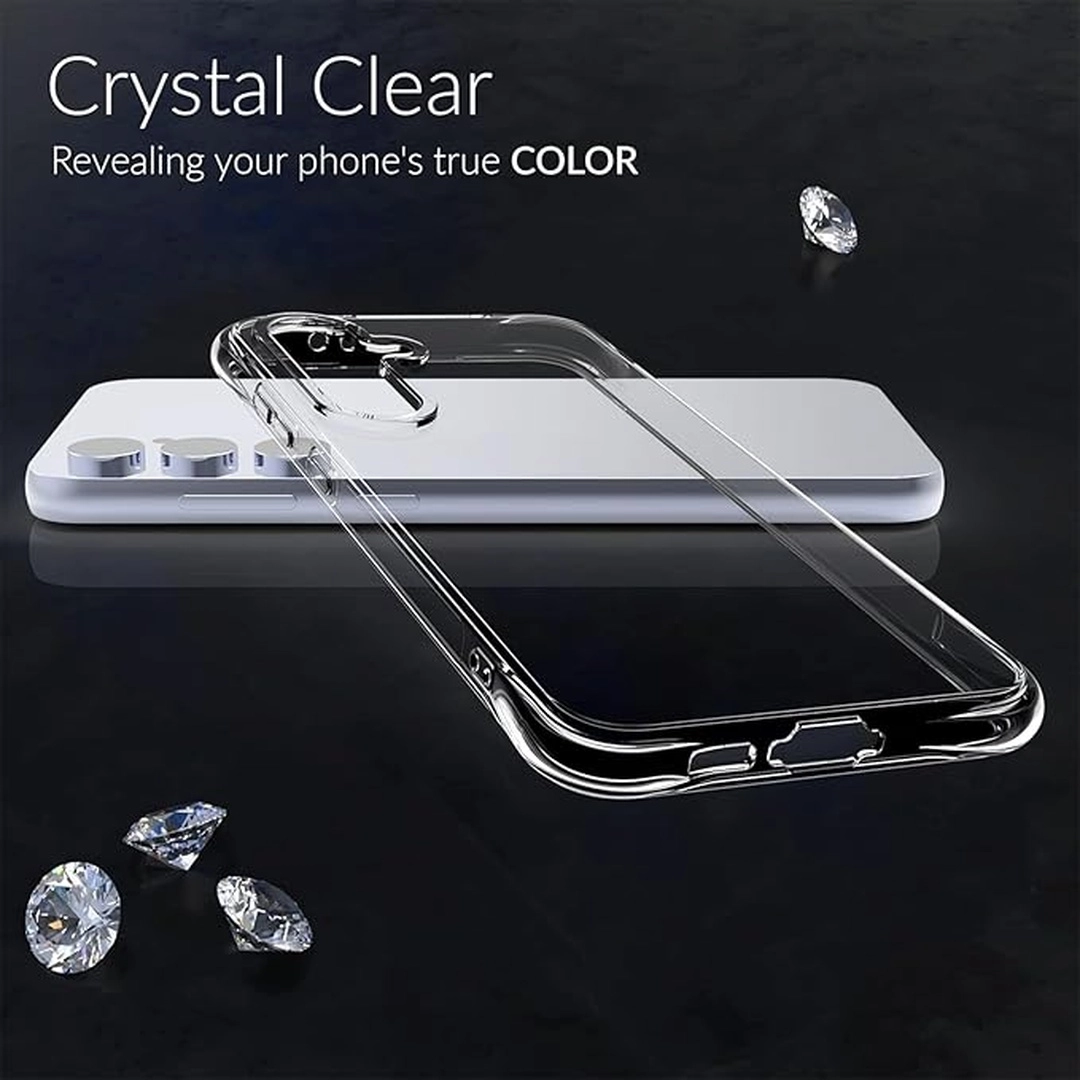 Samsung Galaxy S24 FE Transparent Clear Slim Soft TPU Cover With Bumper
