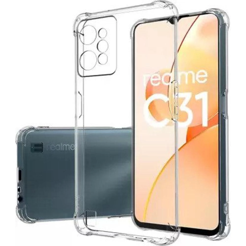 For Realme C31 Soft Clear Transparent Back Cover Realme C31 Back Cover