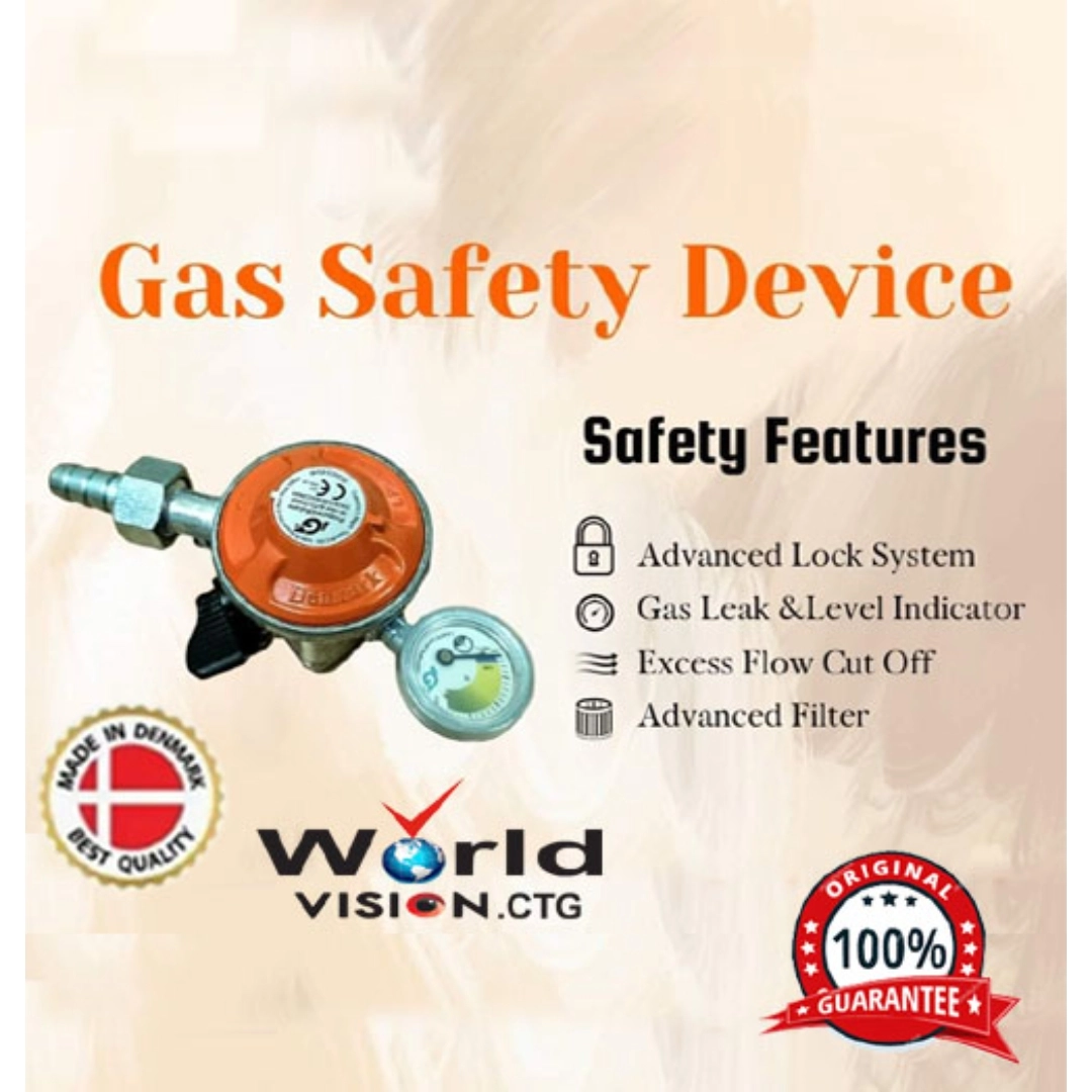 Denmark (22mm) LPG Gas Safety Sensor Device Cum Meter Regulator ...