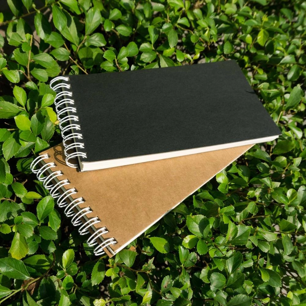 Studio Series Spiral-Bound Kraft & Black Notebook 2-Pack