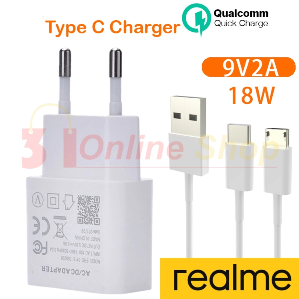 Realme 18W Premium Quality SuperDart Smart Charger USB Type-C Power ...