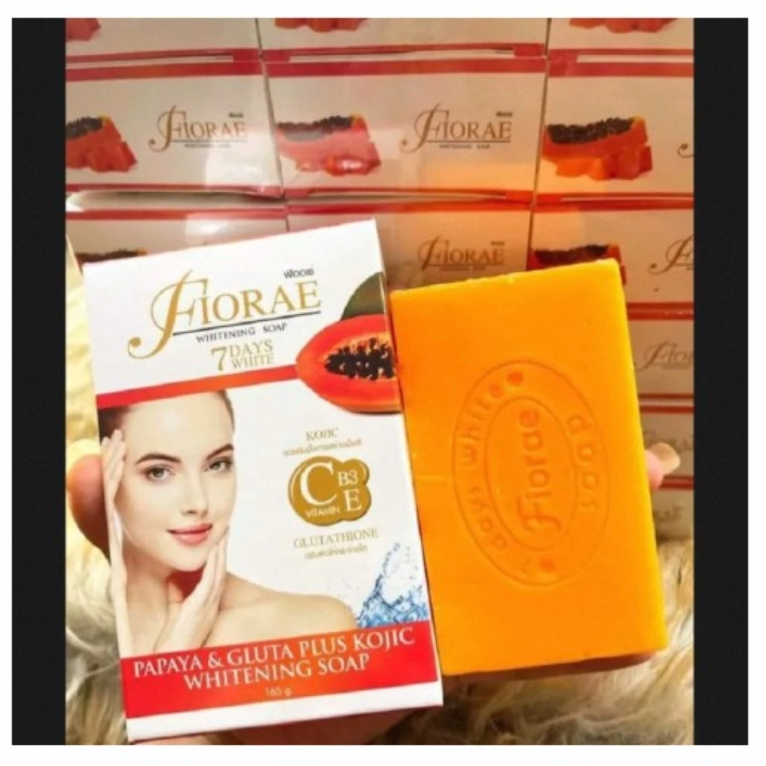Fiorae 7 Days Papaya & Gluta Plus Kojic Whitening Soap 165G