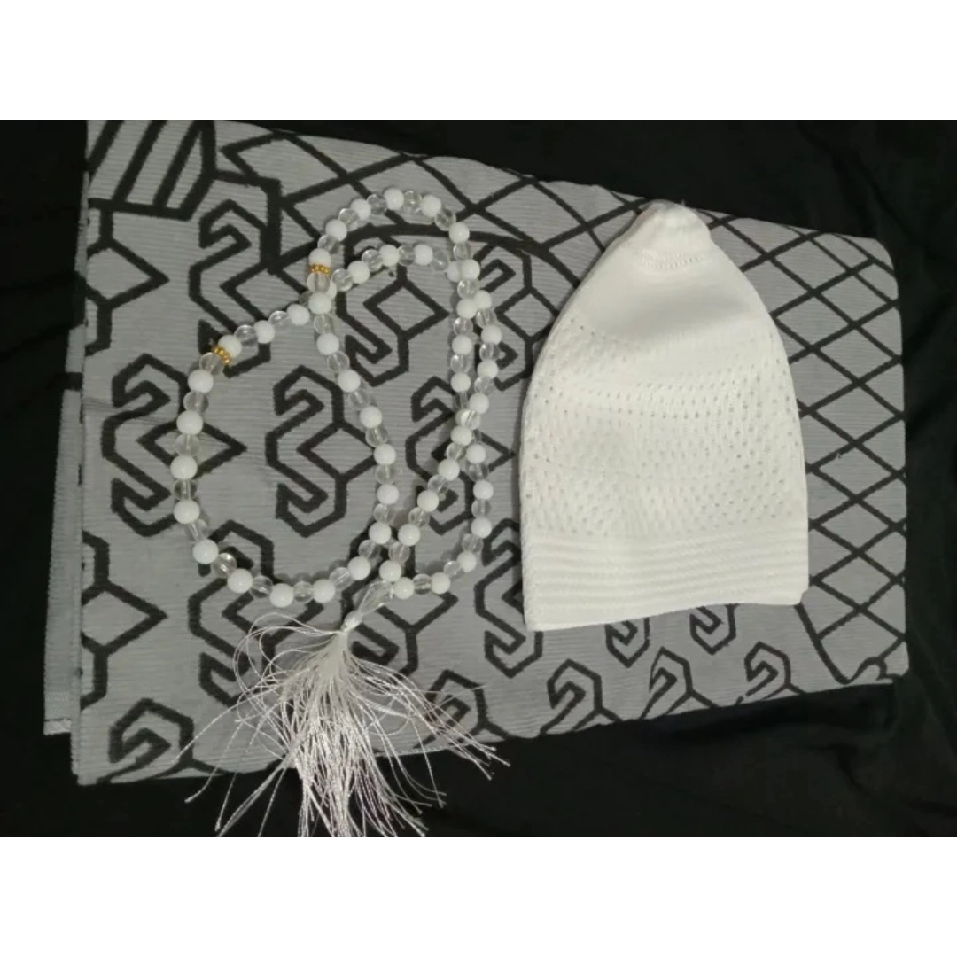 Prayer Mat ( Jainamaz ) , Tupi , Tosbi Combo Pack For Muslim