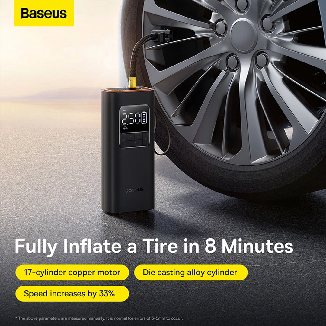 Baseus Inflator Super Mini Pro Series 4000mAh Wireless Car Tire Pumper ...
