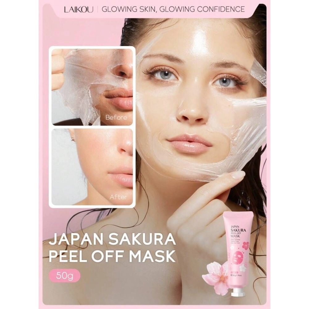 Laikou Sakura Peeling Face Mask Deep Cleansing Anti Aging Anti Wrinkle ...