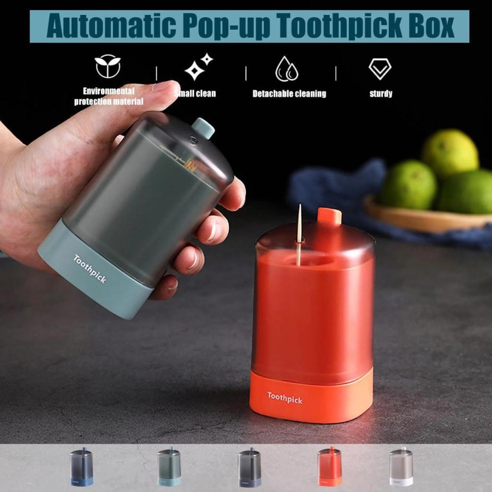 Automatic Pop Up Toothpick Holder Box / Storage Container Dispenser ...