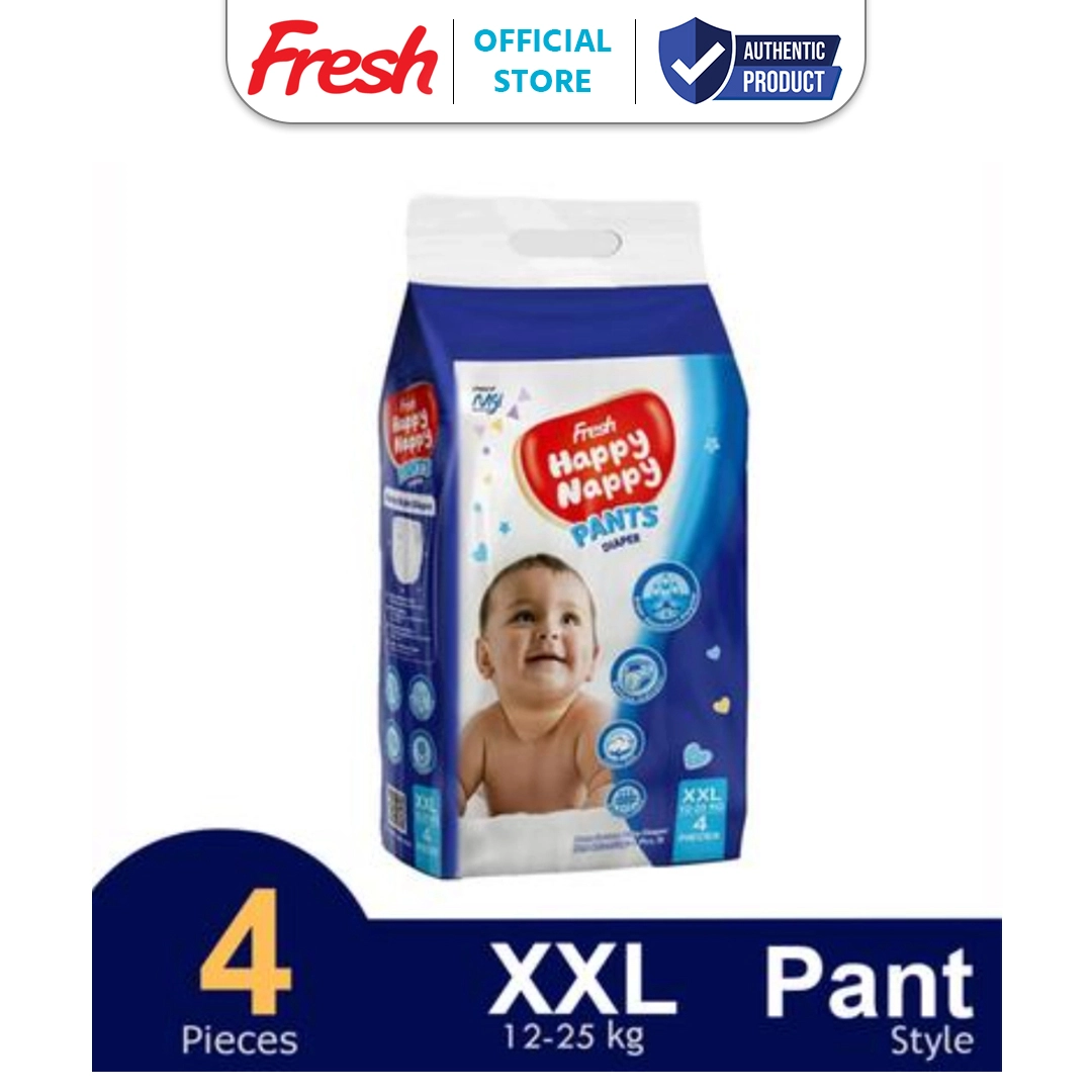 Fresh Happy Nappy Pant Diaper 12-25 kg (XXL-Size) 4pcs