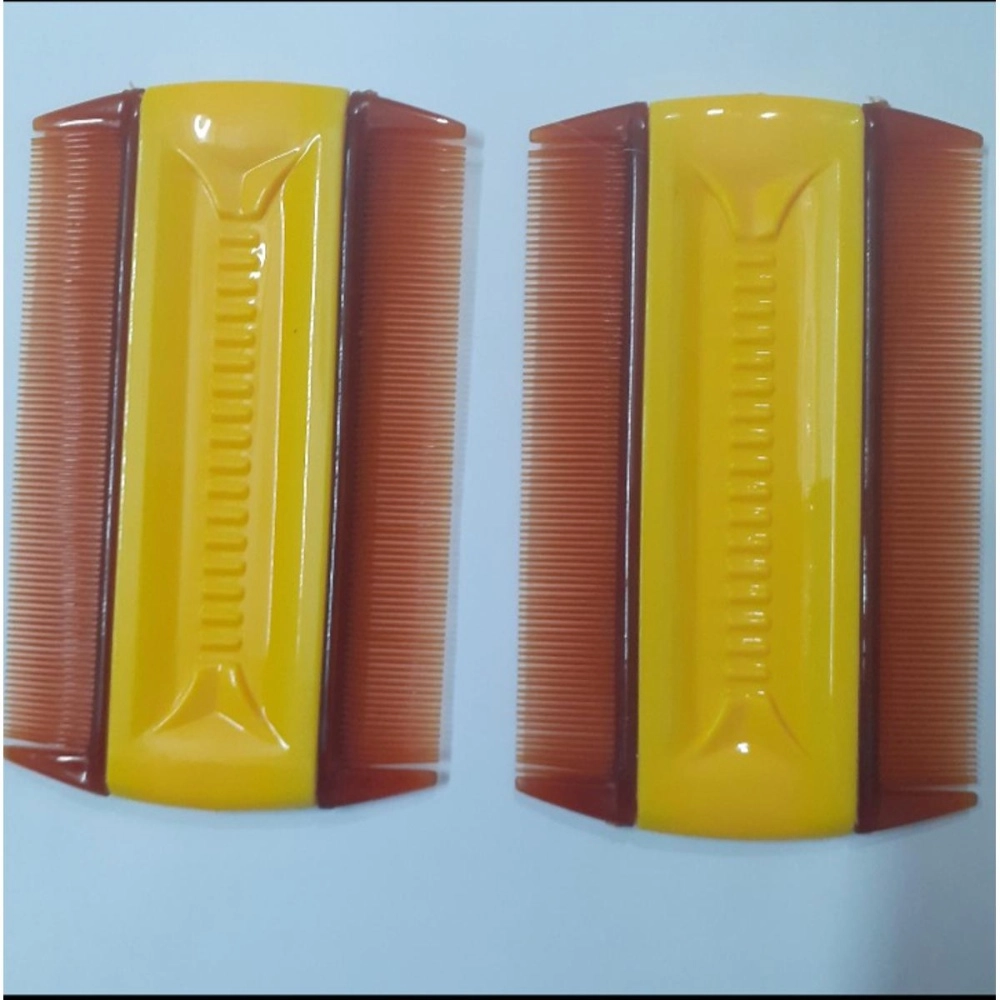 Tooth Comb for Hair Styling or Anti Lice Dual Sided Comb - 2 Piece