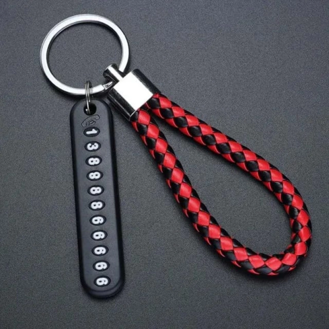 Special Phone Number Anti-Lost Phone Number Key Ring Keychain for Car ...