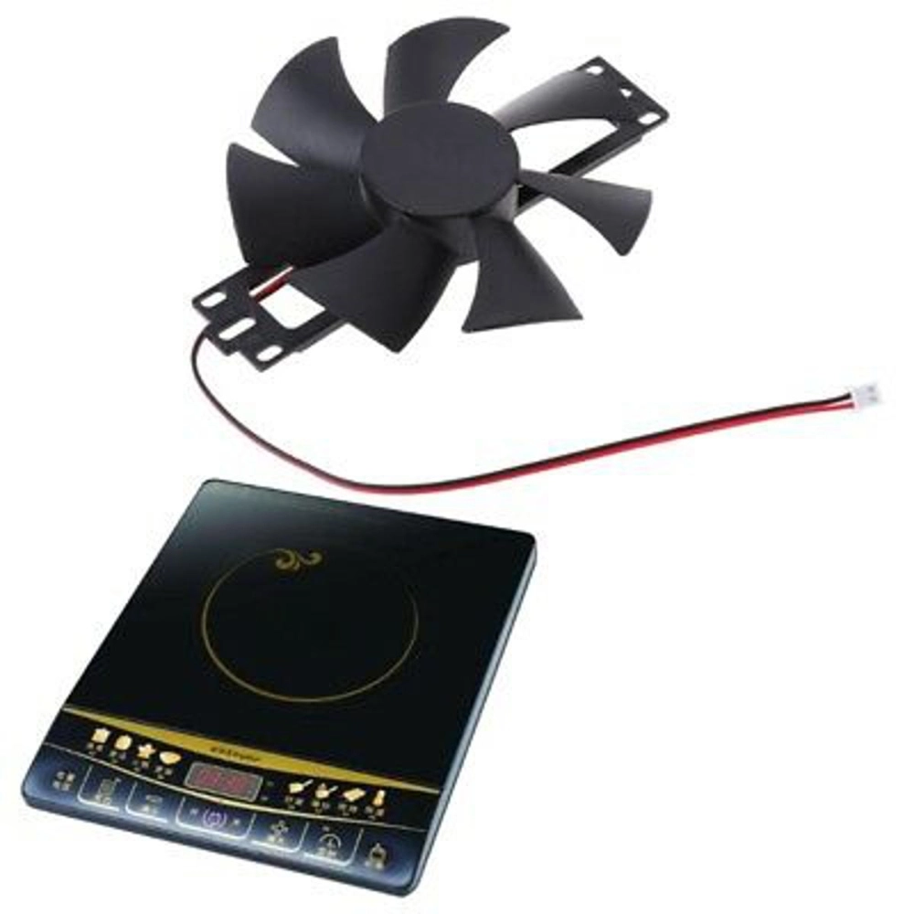 BLACK 12V INDUCTION BURNER Cooling Fan DC 12V Motor 100mm Blade ...