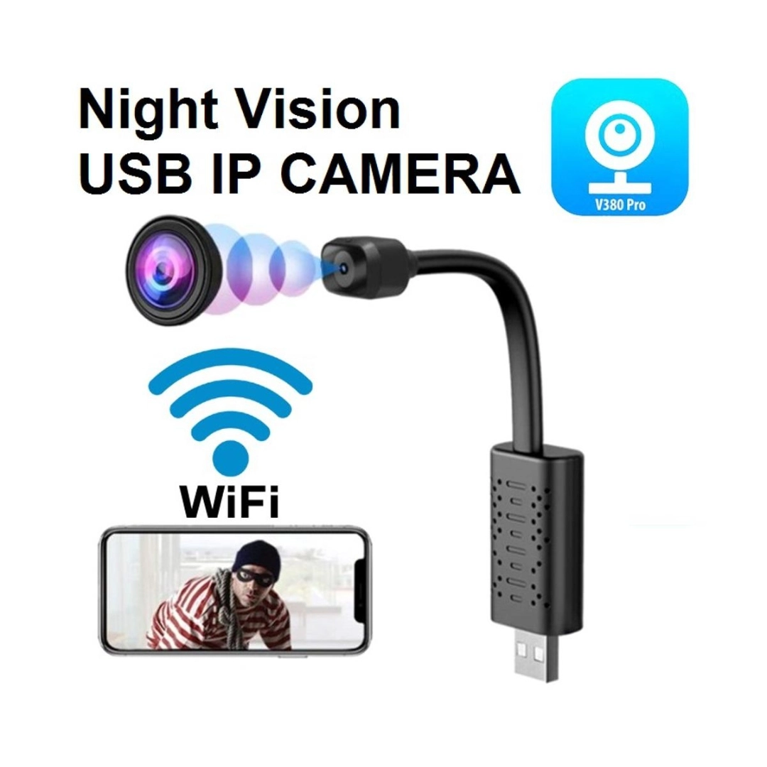 Wifi App Control P2P Mini USB Night Vision Surveillance CCTV Recorder ...