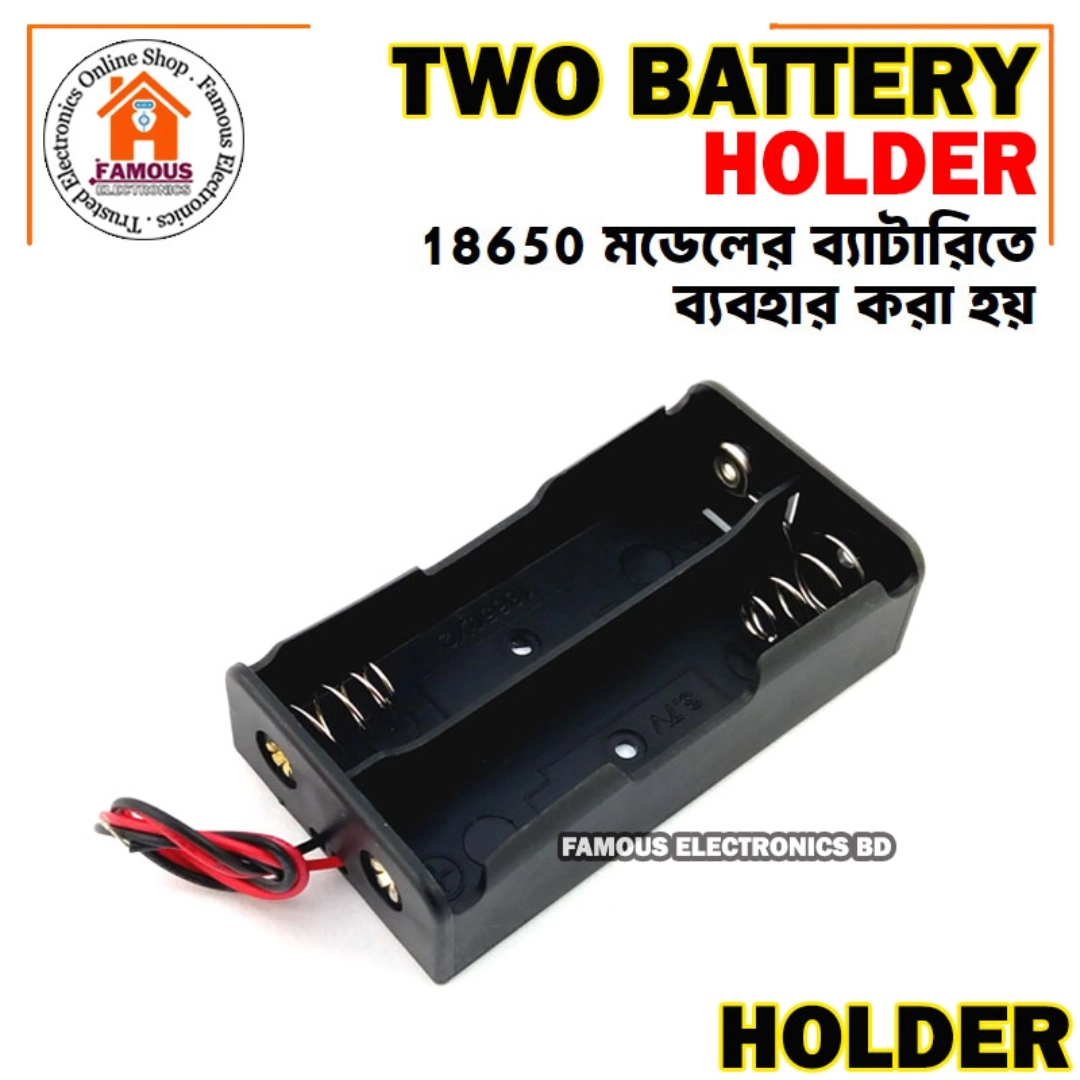 3.7V 18650 Double Lithium Battery Storage Case Box Holder