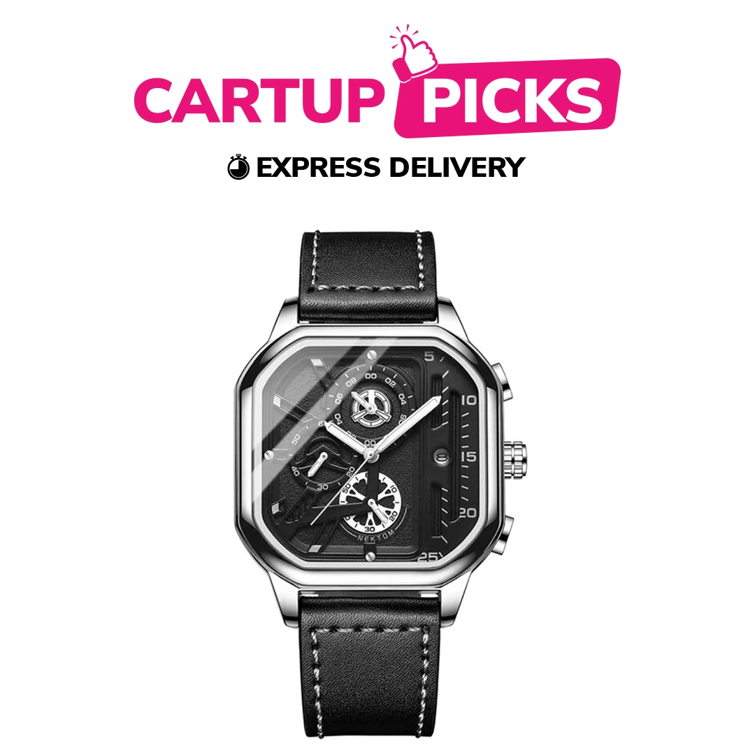 TRSOYE Brand New luxury Fashion Leather Belt Watch Wrist Watch for Men