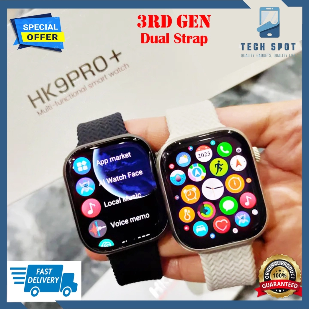 HK9 Pro Plus 3rd Gen Smart Watch Amoled Display With Chat GPT Ai Watch ...