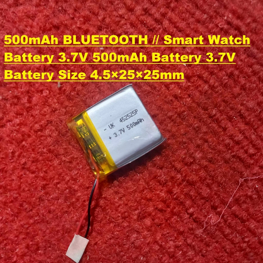 500mAh BLUETOOTH // Smart Watch Battery 3.7V 500mAh Battery 3.7V ...