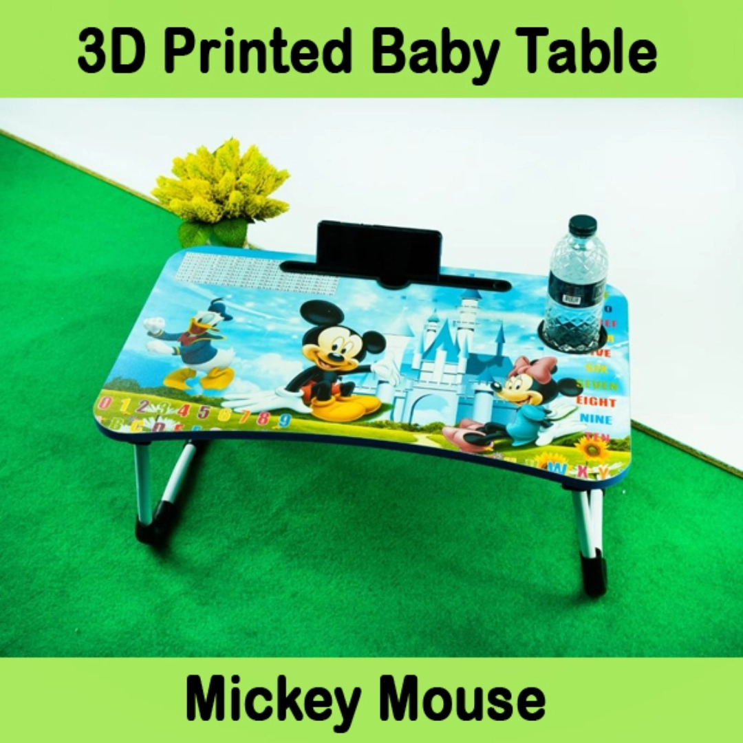 Multifunctional Printed Foldable Laptop Table Mickey Mouse