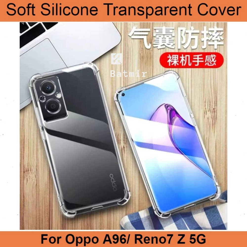 Oppo A96 5G Back Cover Soft Flexible Airbag Transparent Silicone Case