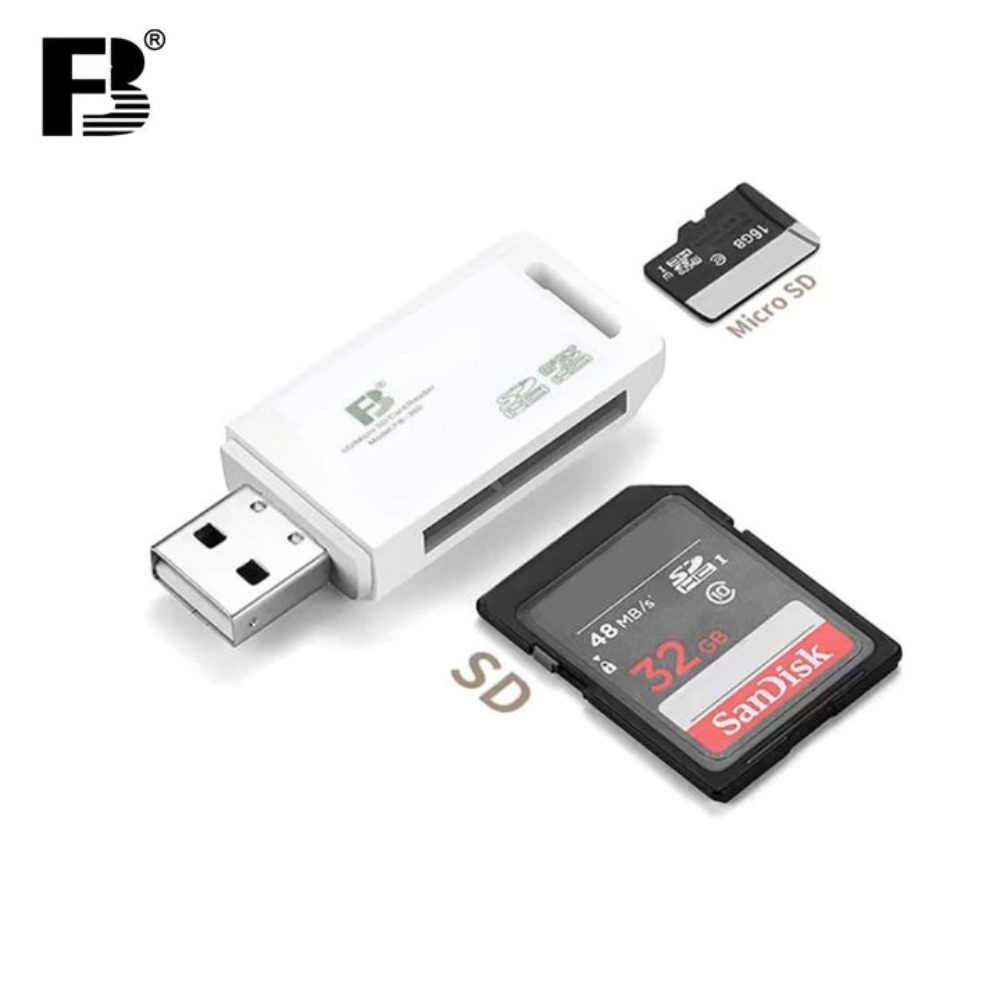 FB360 2 in1 card reader Micro SD Memory Card TF High Speed Recorder USB ...