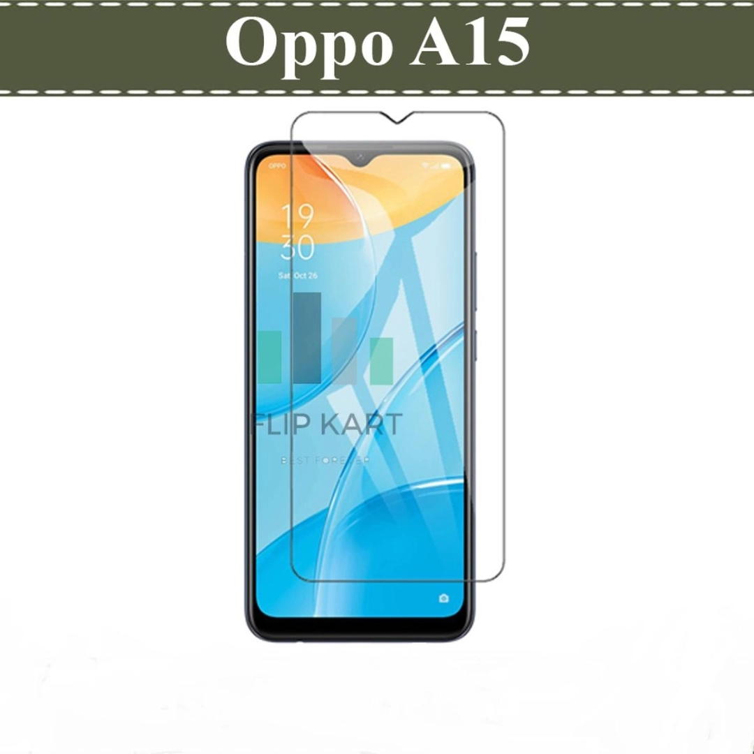 Oppo A15 Tempered Glass Screen Protector 2.5D - Clear Transparent