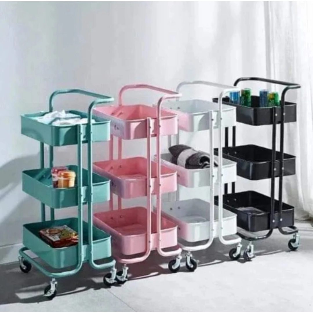 3 Layer Kitchen Cabinet Kitchen Rack Movable Kitchen Trolley Kitchen ...
