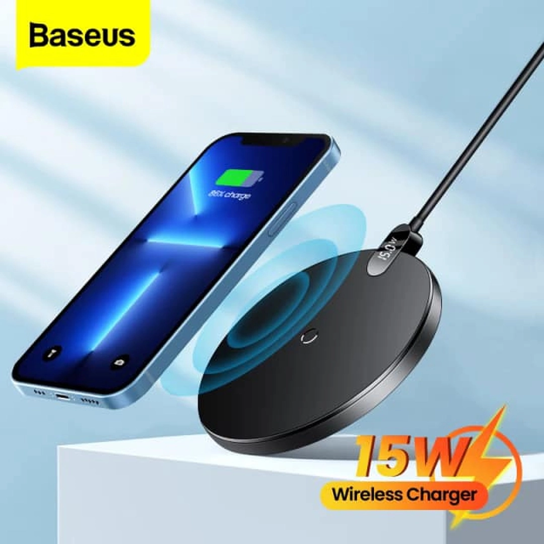 Baseus 15W Digital LED Display Gen 2 Wireless Charger With 1.5 m charge ...