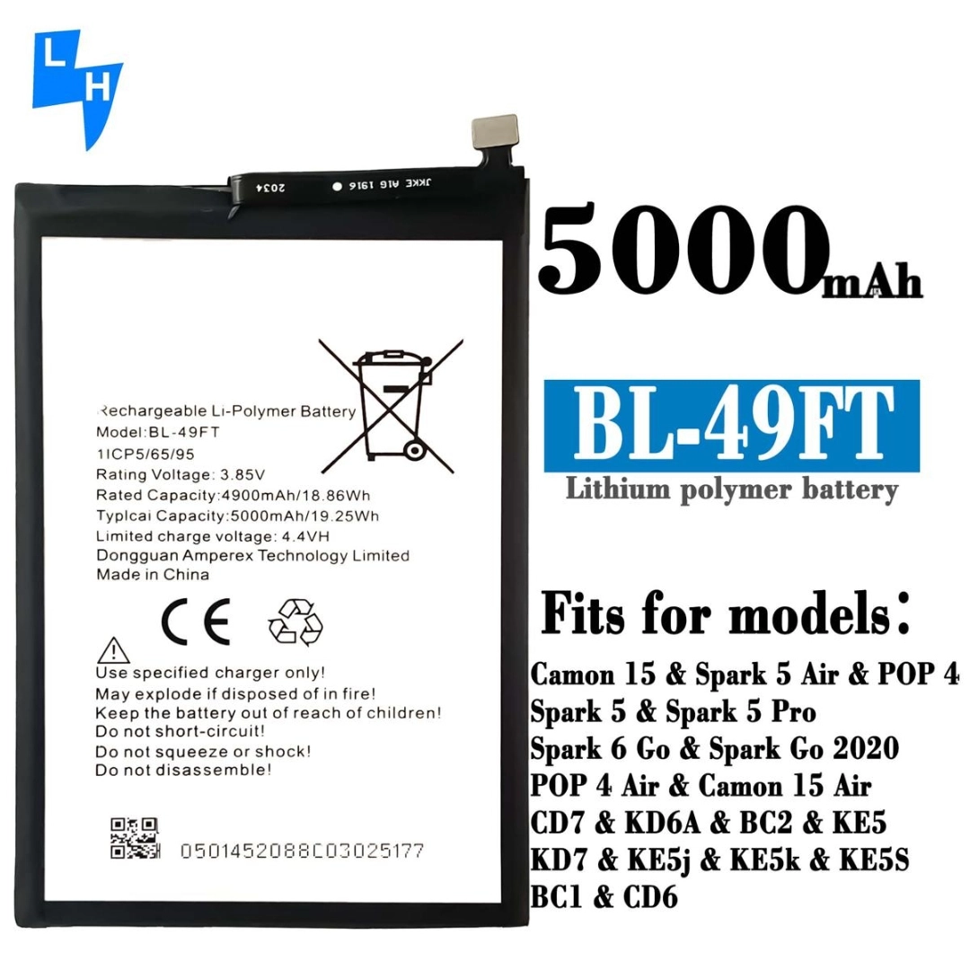 MP BL-49FT Phone Batteries For Infinix Note 7 / TECNO POP 4 / Tecno ...