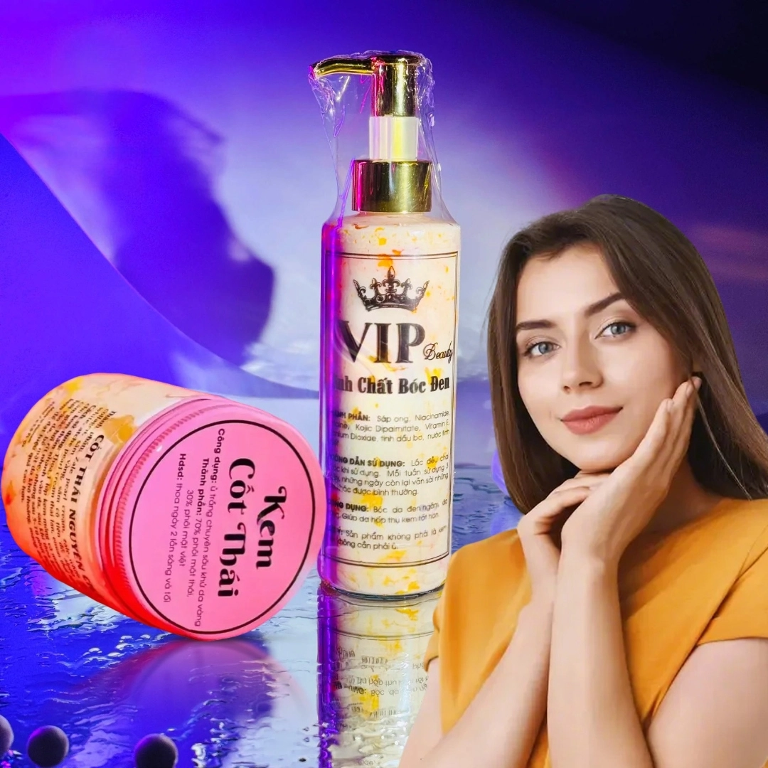 Vietnam Glass Skin Combo [Kem Cot Thai White Body Cream+ VIP Beauty ...