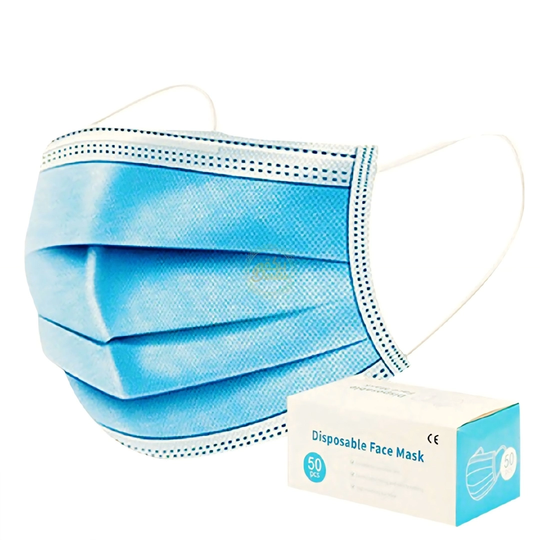 Medical Grade 3-Ply Face Mask 50 Pieces Pack – High Filtration Efficiency