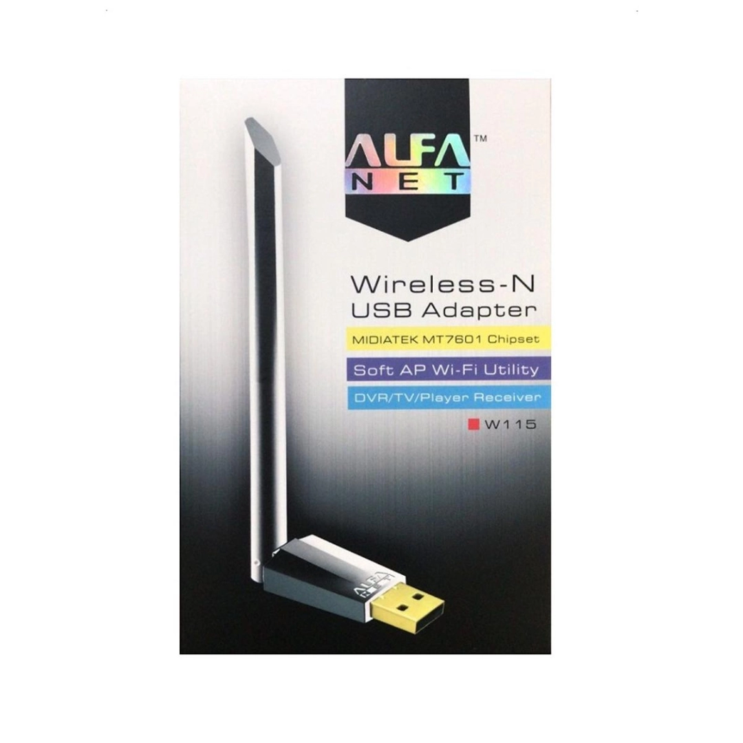 ALFA NET W115 802.11 b/g/n 150Mbps USB WiFi Wireless-N Adapter with ...