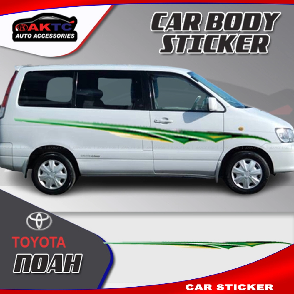 Toyota Noah Body Sticker Car Vinyl Sticker Car Graphics Decals Car Side ...