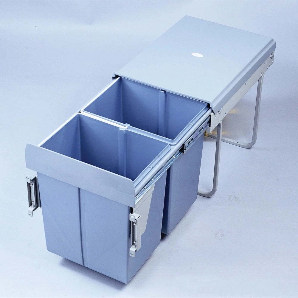 WellMax Pull out Soft Closing Dustbin CLG027A(1) 2 x 20 L