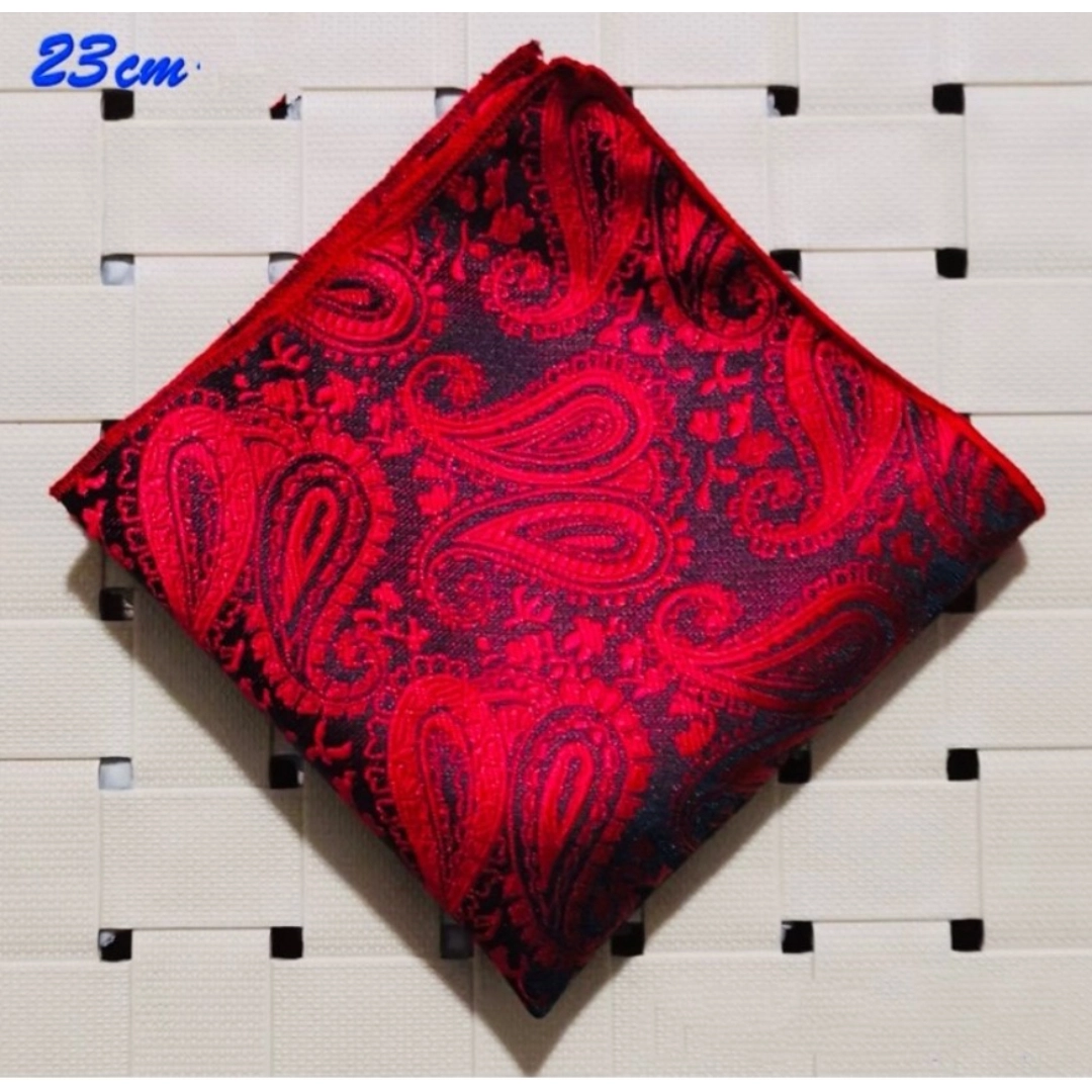 Luxury Paisley Silk 23x23cm Ties Hankies Men's Pocket Square ...