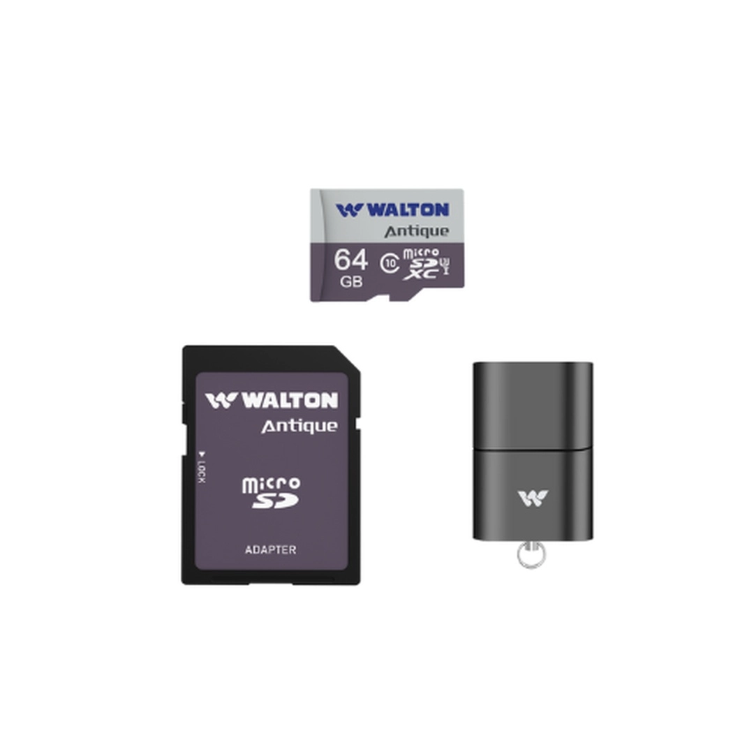 Walton 64GB WMC064WC With Type-C Card Reader, SD Card Adapter Micro SD ...