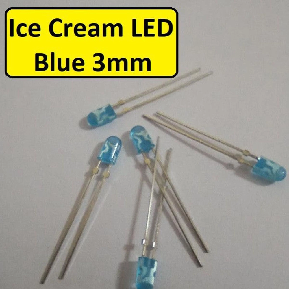 600Pcs- 3mm ICE CREAM BLUE Colorful 3mm Ice Cream LED Light Bulbs 3mm ...