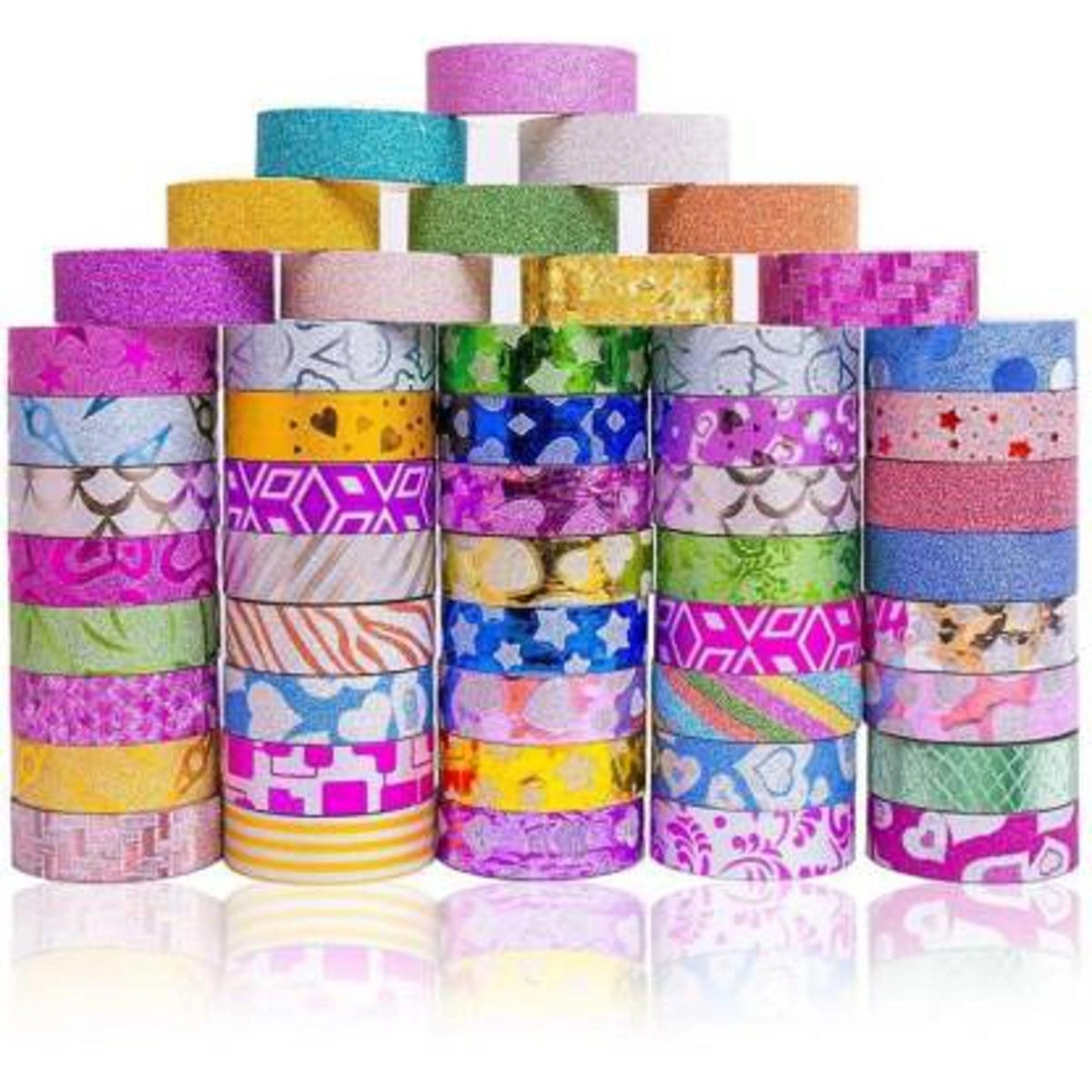 Colorful DIY Crafts Washi Tape Set of 10 Rolls Multi-Purpose Masking ...