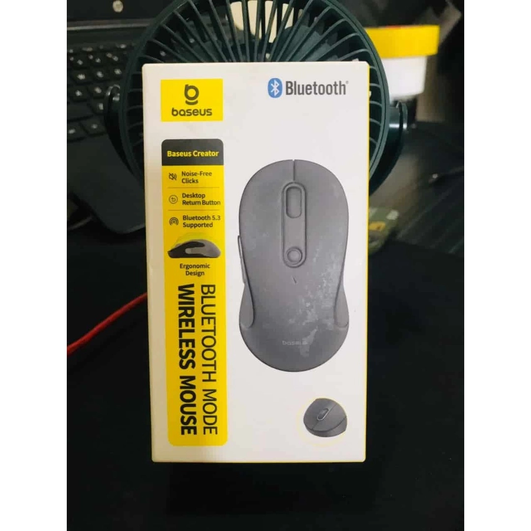 Baseus F02 Ergonomic Wireless Mouse Bluetooth Single - Black