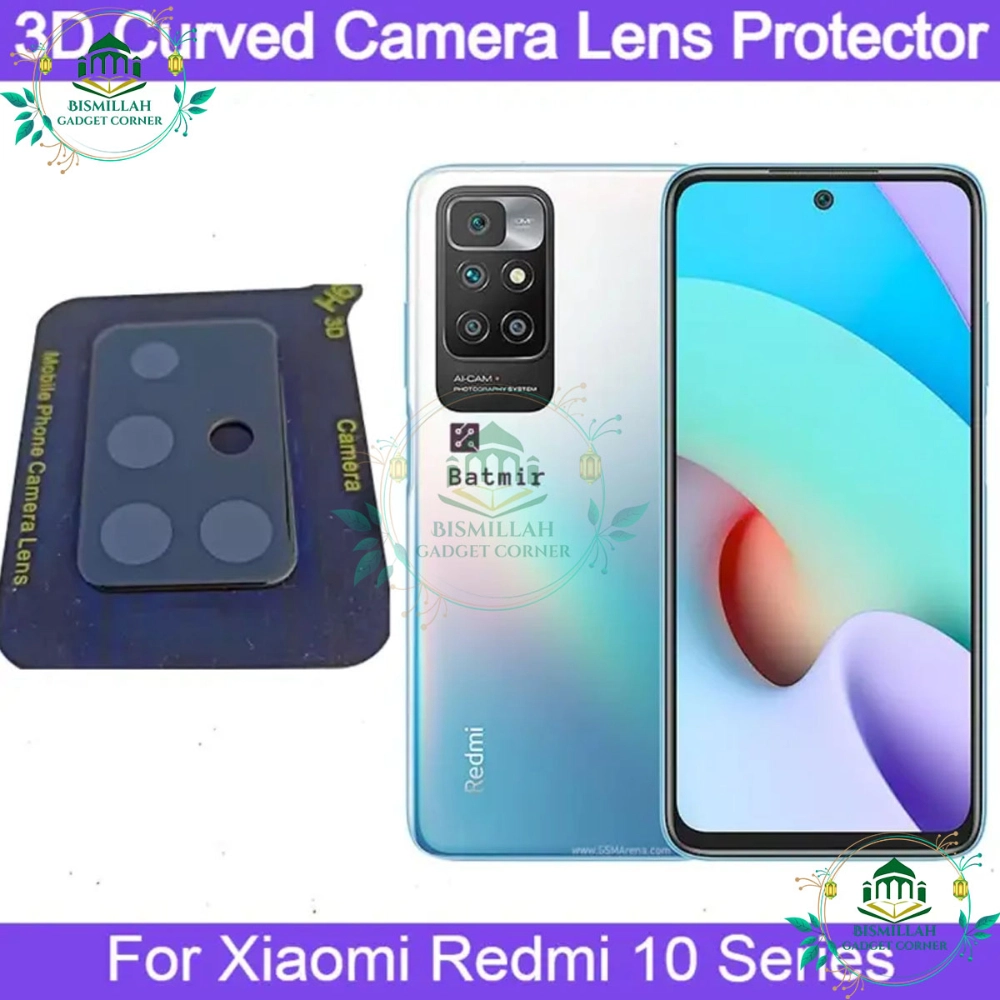 Xiaomi Redmi 10/ Redmi 10 Prime/ Redmi 10 2022 3D Curved Camera Lens Protector Lens Shield ...