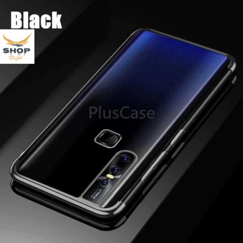 Vivo V15 - Case Clear Laser Plating Transparent Soft Ultra Thin Back Cover