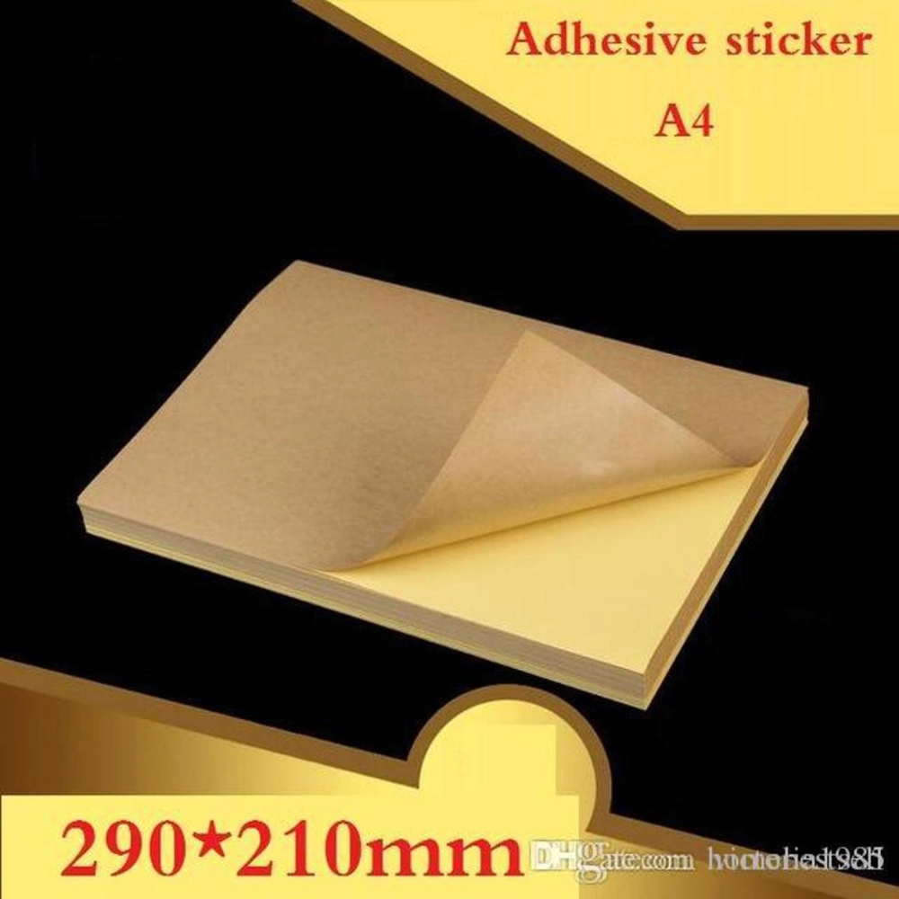Kraft Paper Self Adhesive Sticker 25 Pcs