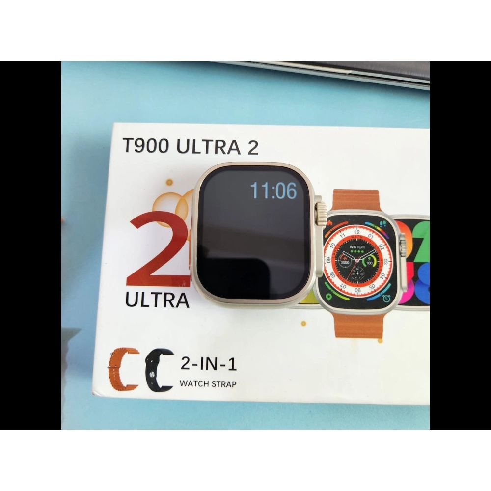 New (T900 Ultra 2) 2.3′′ Big Screen 2in1 Strap Smart Watch