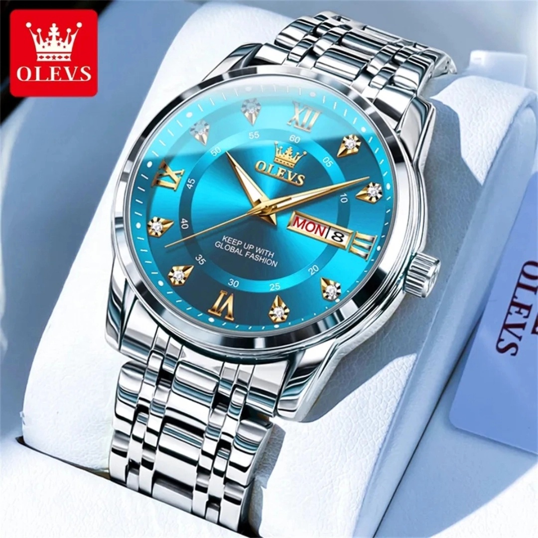 Luxury Top Brand Ole_Vs Quartz Watch For Men Stainless Steel Waterproof ...
