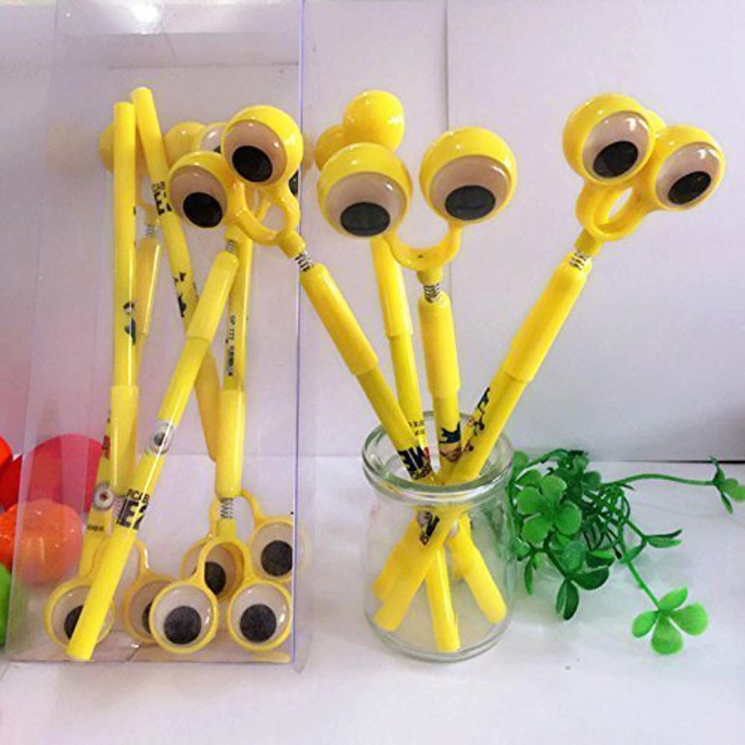 Minions Eyes Pen for Kids Birthday Party Return Gift, Smooth Anti Skip