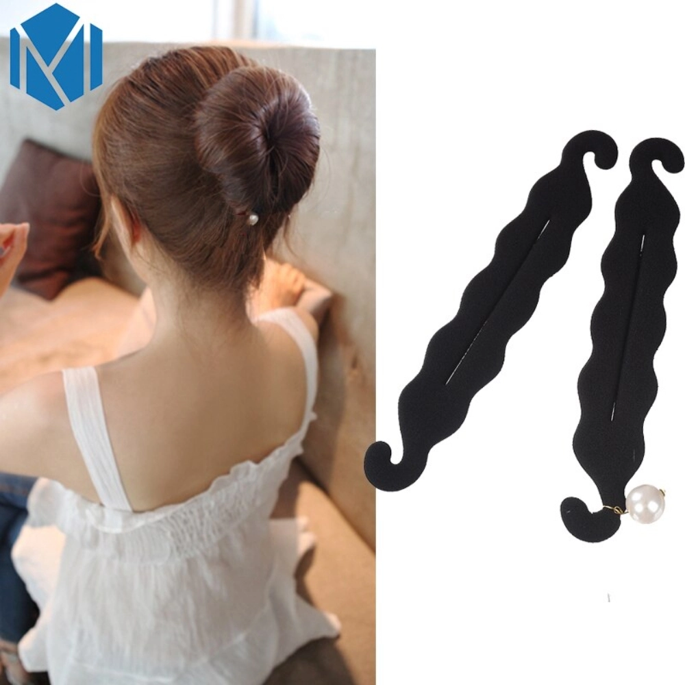 New Fashion Bun Maker Updo Tool Donut Hair Twist Foam Sponge Styling Clip