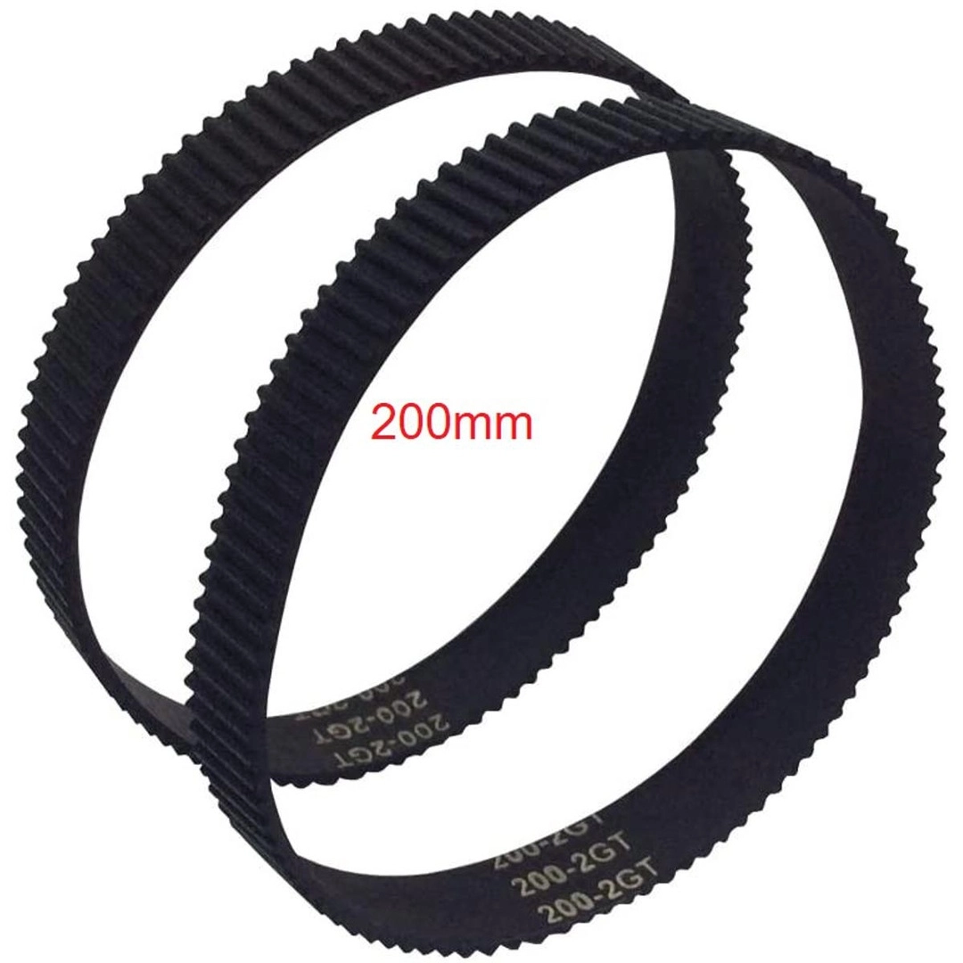 200mm GT2 Timing Belt 200mm Width 6mm Endless Closed Loop Rubber Belt ...