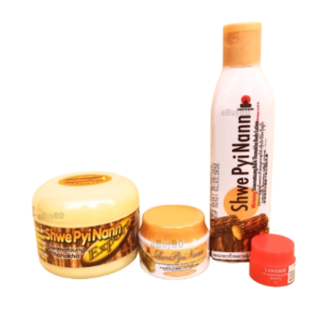 Thanaka face pack 140gm/pudding cream 25gm/Face Wash 50ml/body lotion ...