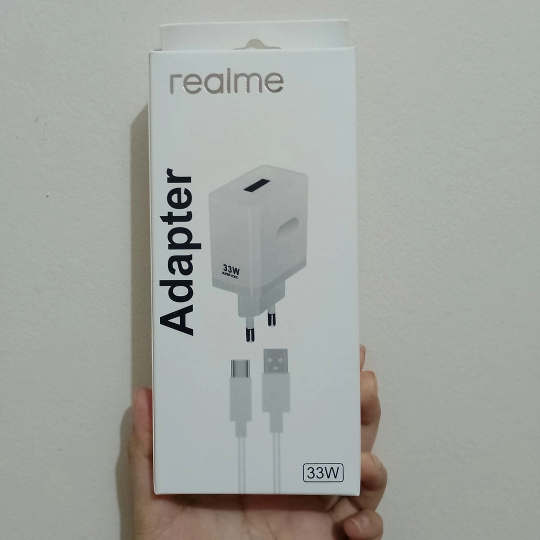 Realme 33W Quick Dart Charger 3.0 Qualcomm Adapter USB Type-C Cable